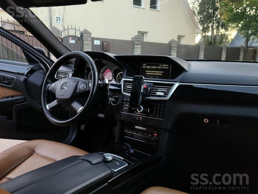 Black Mercedes-Benz E 350 2011 in Daugavpils, with an engine capacity of 3.00 L and mileage of 385 thousand km for 6750 €, photo 9 on AUTOMOTO.COM.LV
