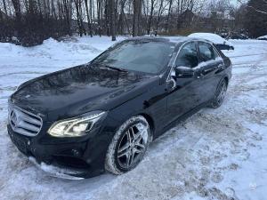 Black Mercedes-Benz E 350 2014 in Vilnius, with an engine capacity of 3.00 L and mileage of 196 thousand km for 9850 €, photo 4 on AUTOMOTO.COM.LV