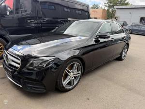 Black Mercedes-Benz E 350 2018 in Vilnius, with an engine capacity of 1.99 L and mileage of 280 thousand km for 16800 €, photo  on AUTOMOTO.COM.LV