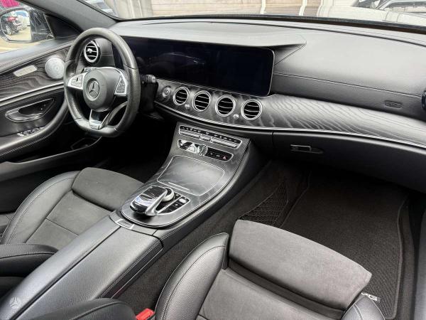 Black Mercedes-Benz E 350 2018 in Vilnius, with an engine capacity of 1.99 L and mileage of 280 thousand km for 16800 €, photo 9 on AUTOMOTO.COM.LV