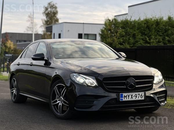Mercedes-Benz E 350 2018 in Valka on AUTOMOTO.COM.LV Black Mercedes-Benz E 350 2018 in Valka, with an engine capacity of 2.00 L and mileage of 169 thousand km for 18900 €, photo 1 on AUTOMOTO.COM.LV