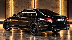 Black Mercedes-Benz E 350 2019 in Taurage, with an engine capacity of 1.99 L and mileage of 213 thousand km for 19118 €, photo 3 on AUTOMOTO.COM.LV