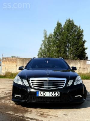 Black Mercedes-Benz E 350 2009 in Daugavpils, with an engine capacity of 3.00 L and mileage of 345 thousand km for 8300 €, photo 4 on AUTOMOTO.COM.LV