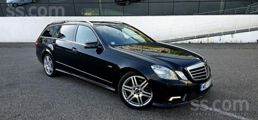 Black Mercedes-Benz E 350 2010 in Riga, with an engine capacity of 3.00 L and mileage of 344 thousand km for 8000 €, photo 1 on AUTOMOTO.COM.LV