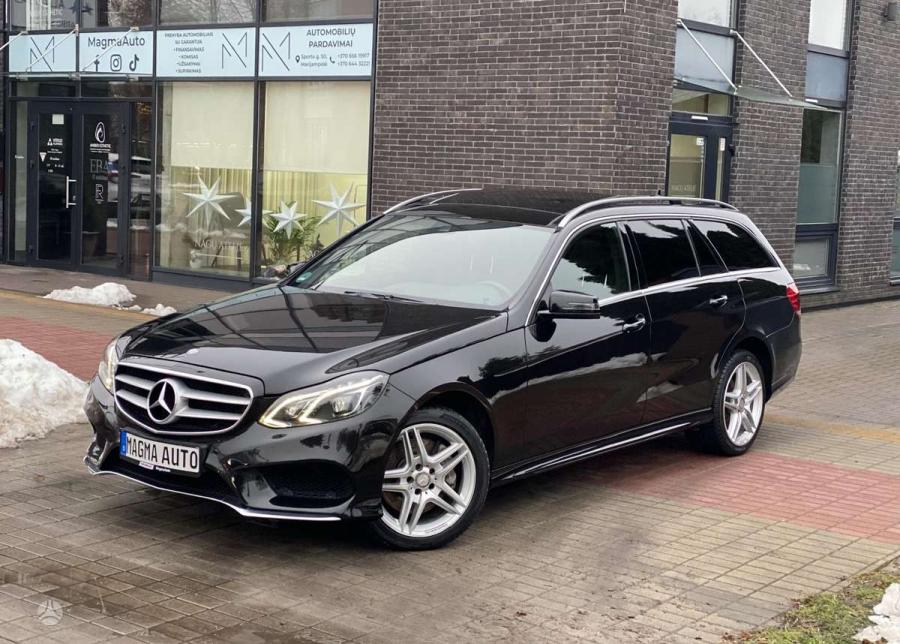 Black Mercedes-Benz E 350 2013 in Marijampole, with an engine capacity of 2.99 L and mileage of 276 thousand km for 11999 €, photo 2 on AUTOMOTO.COM.LV