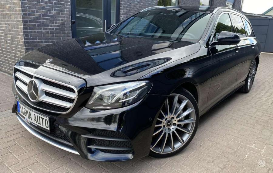Black Mercedes-Benz E 350 2017 in Marijampole, with an engine capacity of 2.99 L and mileage of 240 thousand km for 22950 €, photo 10 on AUTOMOTO.COM.LV