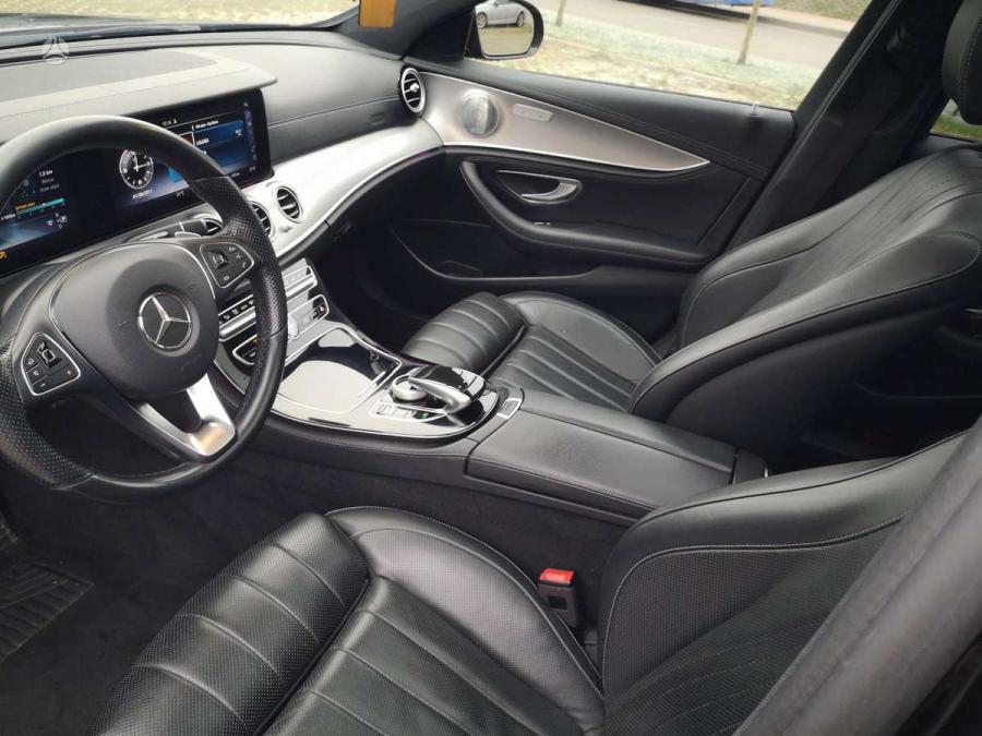 Black Mercedes-Benz E 350 2017 in Klaipeda, with an engine capacity of 3.00 L and mileage of 243 thousand km for 16700 €, photo 20 on AUTOMOTO.COM.LV