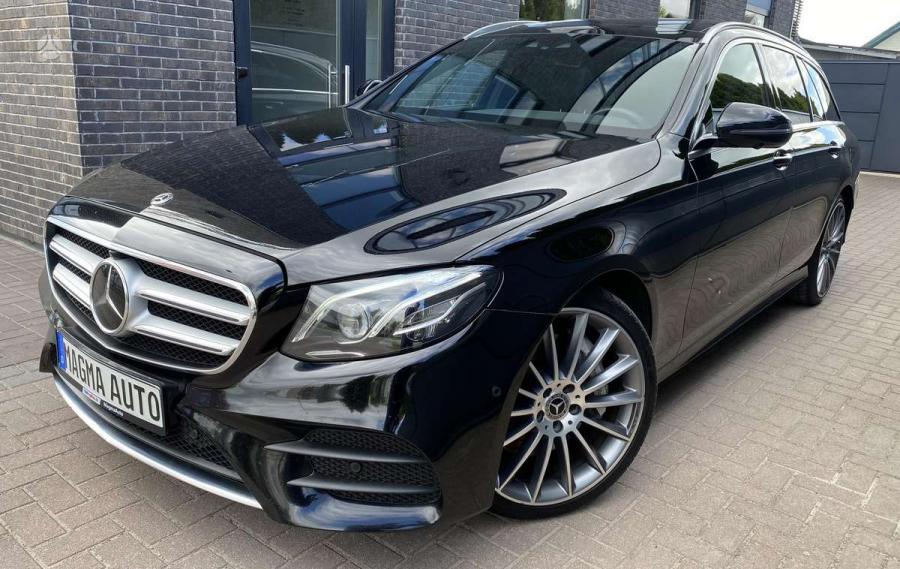 Black Mercedes-Benz E 350 2017 in Marijampole, with an engine capacity of 2.99 L and mileage of 240 thousand km for 19750 €, photo 11 on AUTOMOTO.COM.LV