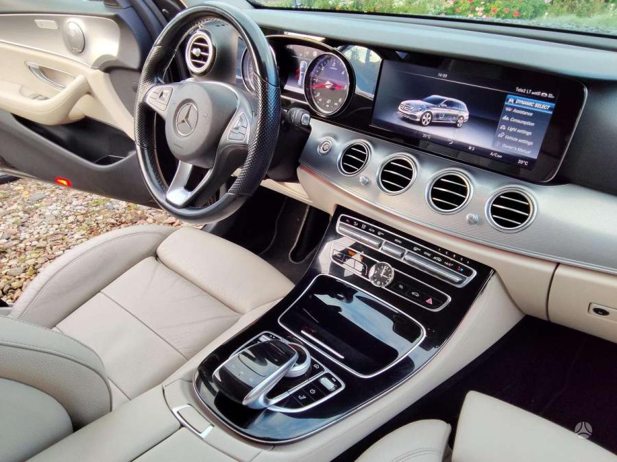 Black Mercedes-Benz E 350 2018 in Vilnius, with an engine capacity of 2.95 L and mileage of 251 thousand km for 16390 €, photo 15 on AUTOMOTO.COM.LV