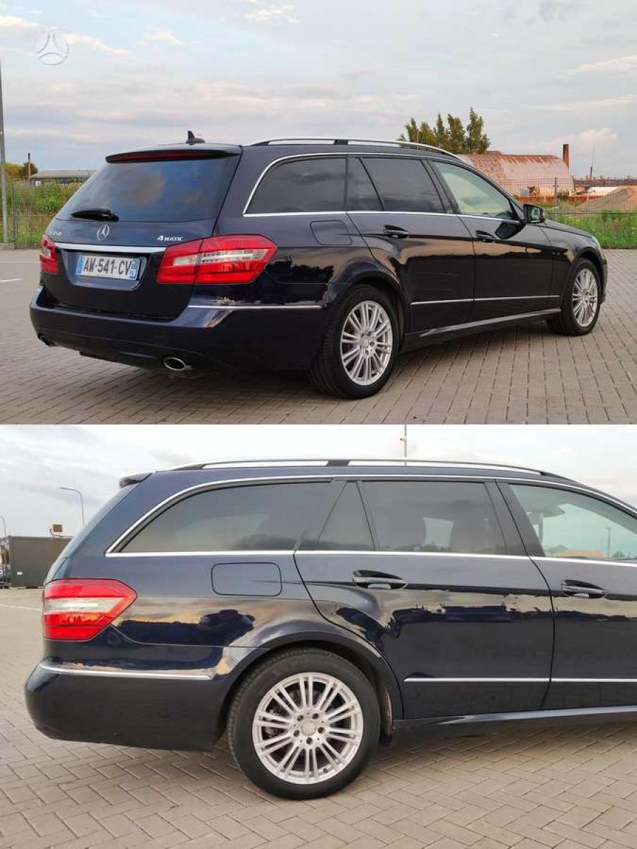 Blue Mercedes-Benz E 350 2010 in Taurage, with an engine capacity of 3.50 L and mileage of 335 thousand km for 6800 €, photo 8 on AUTOMOTO.COM.LV