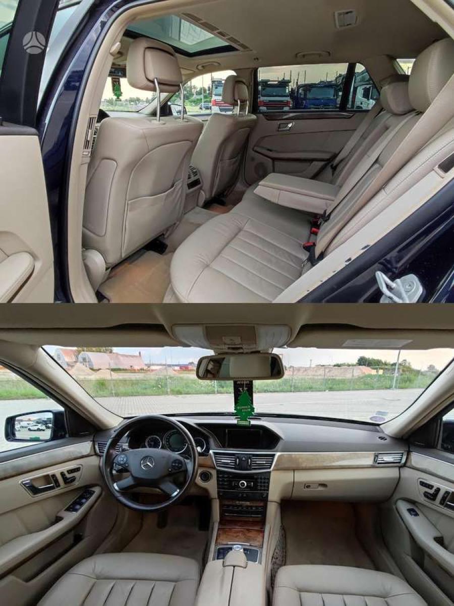 Blue Mercedes-Benz E 350 2010 in Taurage, with an engine capacity of 3.50 L and mileage of 335 thousand km for 6800 €, photo 14 on AUTOMOTO.COM.LV