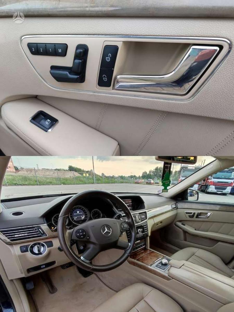 Blue Mercedes-Benz E 350 2010 in Taurage, with an engine capacity of 3.50 L and mileage of 335 thousand km for 6800 €, photo 16 on AUTOMOTO.COM.LV
