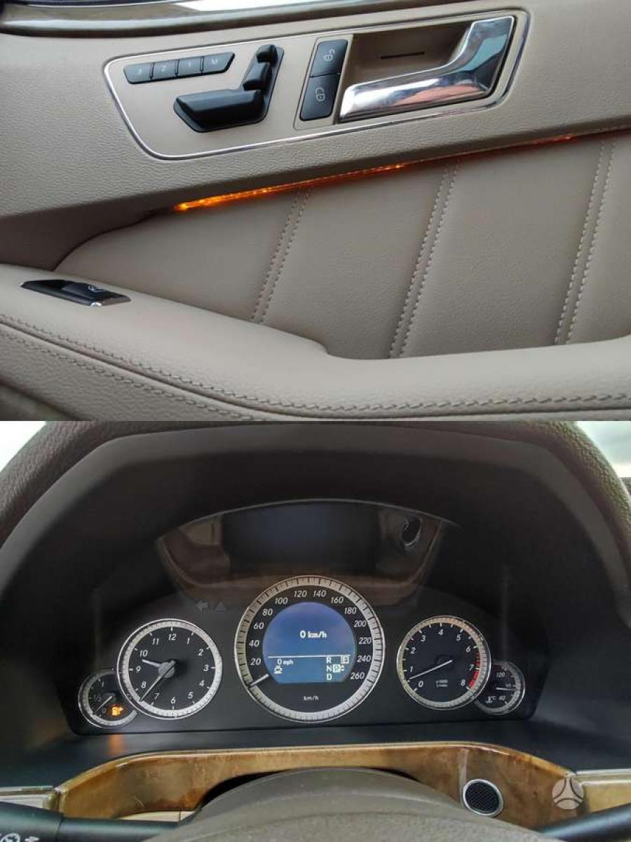Blue Mercedes-Benz E 350 2010 in Taurage, with an engine capacity of 3.50 L and mileage of 335 thousand km for 6800 €, photo 25 on AUTOMOTO.COM.LV