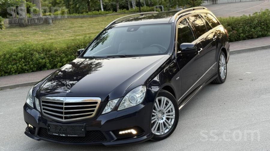 Blue Mercedes-Benz E 350 2011 in Jurmala, with an engine capacity of 3.00 L and mileage of 0 thousand km for 8950 €, photo 1 on AUTOMOTO.COM.LV