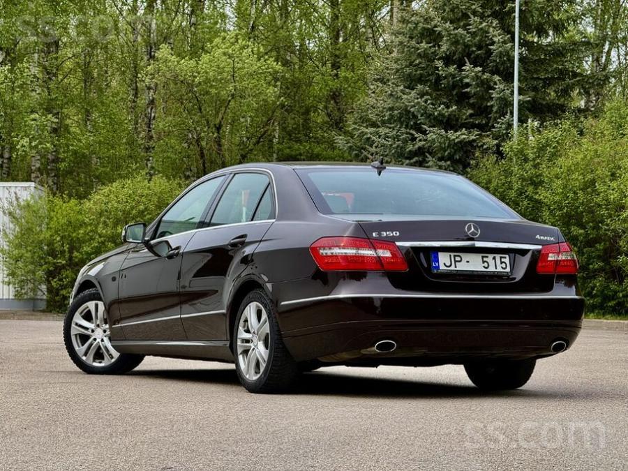 Brown Mercedes-Benz E 350 2010 in Riga, with an engine capacity of 3.50 L and mileage of 197 thousand km for 8970 €, photo 5 on AUTOMOTO.COM.LV
