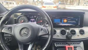 Brown Mercedes-Benz E 350 2017 in Riga, with an engine capacity of 2.99 L and mileage of 184 thousand km for 17700 €, photo 6 on AUTOMOTO.COM.LV