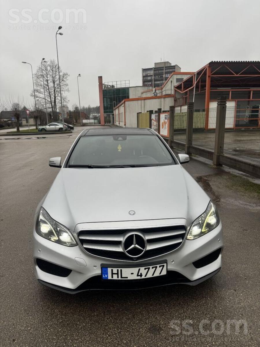 Grey Mercedes-Benz E 350 2014 in Daugavpils, with an engine capacity of 3.00 L and mileage of 368 thousand km for 12500 €, photo 8 on AUTOMOTO.COM.LV