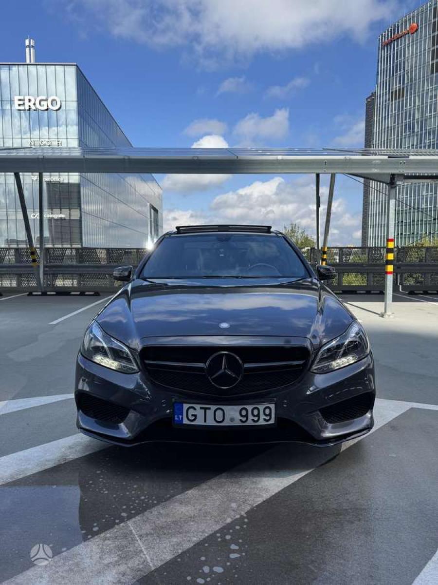 Grey Mercedes-Benz E 350 2014 in Vilnius, with an engine capacity of 2.99 L and mileage of 228 thousand km for 12999 €, photo 8 on AUTOMOTO.COM.LV