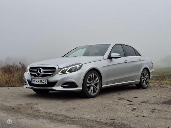Grey Mercedes-Benz E 350 2015 in Vilnius, with an engine capacity of 3.00 L and mileage of 239 thousand km for 11900 €, photo 1 on AUTOMOTO.COM.LV