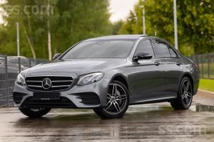 Grey Mercedes-Benz E 350 2018 in Riga, with an engine capacity of 2.00 L and mileage of 0 thousand km for 21800 €, photo  on AUTOMOTO.COM.LV