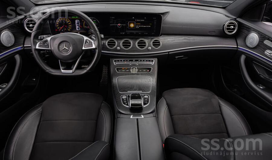 Grey Mercedes-Benz E 350 2018 in Riga, with an engine capacity of 2.00 L and mileage of 0 thousand km for 21800 €, photo 14 on AUTOMOTO.COM.LV