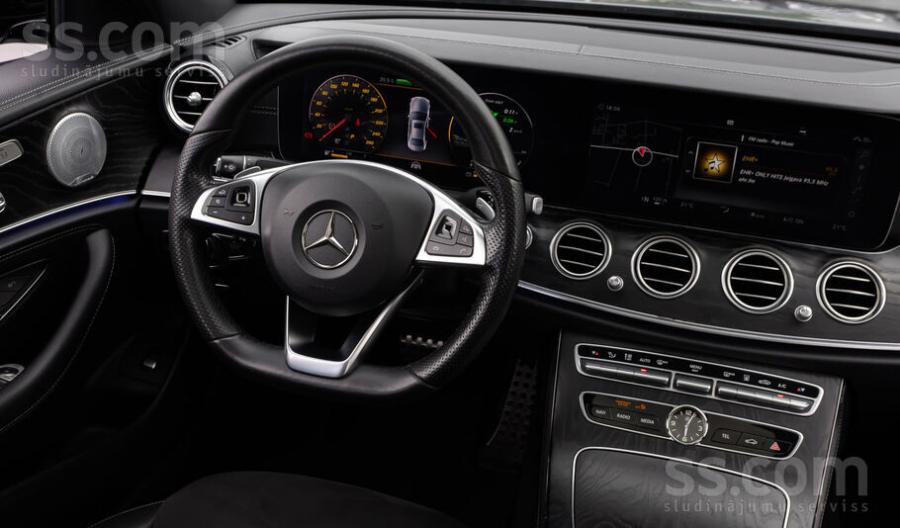 Grey Mercedes-Benz E 350 2018 in Riga, with an engine capacity of 2.00 L and mileage of 0 thousand km for 21800 €, photo 15 on AUTOMOTO.COM.LV
