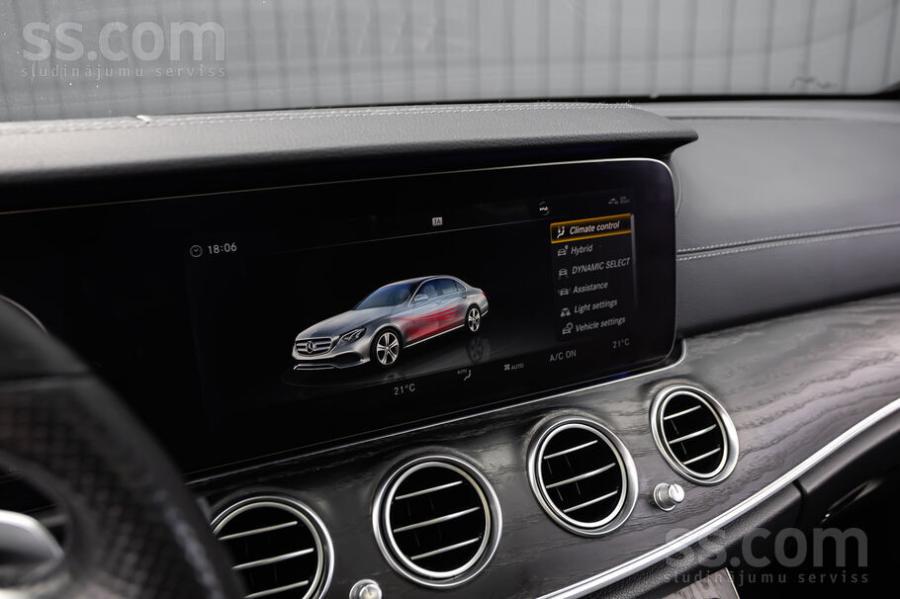 Grey Mercedes-Benz E 350 2018 in Riga, with an engine capacity of 2.00 L and mileage of 0 thousand km for 21800 €, photo 32 on AUTOMOTO.COM.LV