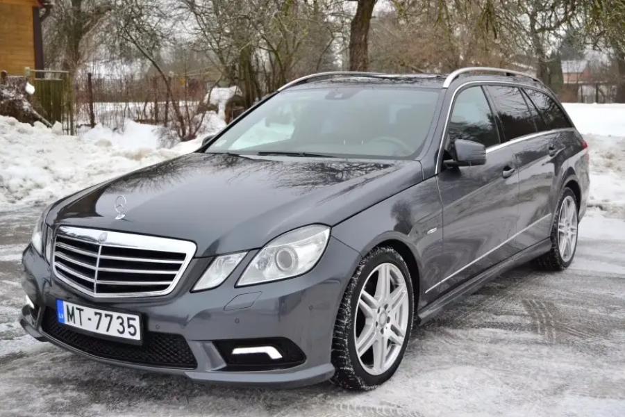 Grey Mercedes-Benz E 350 2009 in Jekabpils, with an engine capacity of 3.00 L and mileage of 291 thousand km for 9300 €, photo 4 on AUTOMOTO.COM.LV