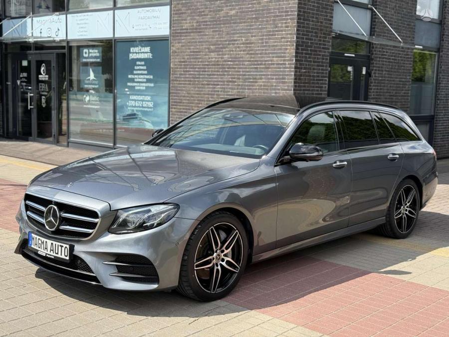 Grey Mercedes-Benz E 350 2017 in Marijampole, with an engine capacity of 2.99 L and mileage of 183 thousand km for 18999 €, photo 3 on AUTOMOTO.COM.LV