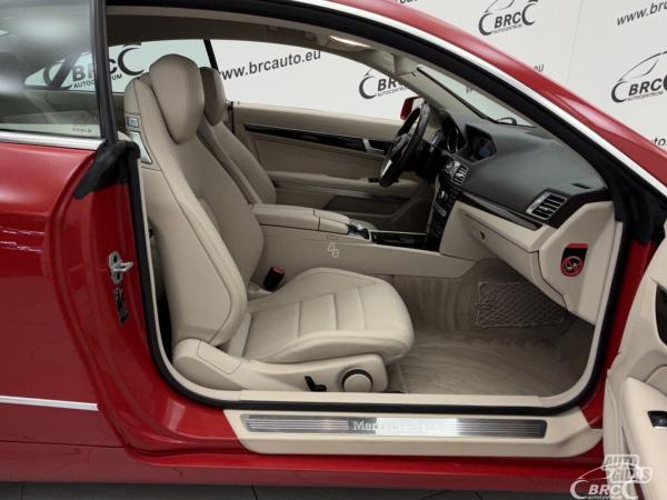 Red Mercedes-Benz E 350 2013 in Avizieniai, with an engine capacity of 3.00 L and mileage of 193 thousand km for 11900 €, photo 4 on AUTOMOTO.COM.LV