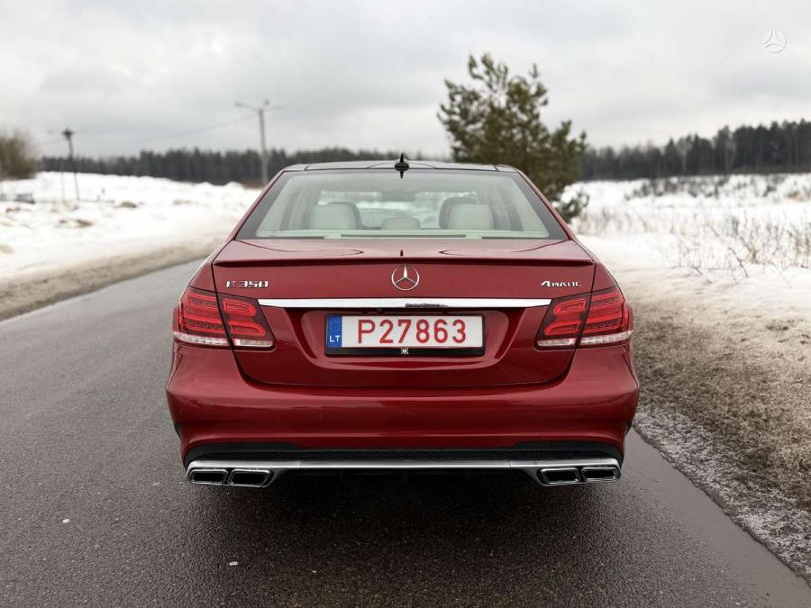 Sarkans Mercedes-Benz E 350 2016 Viļņa, ar dzinēja tilpumu 3.50 L un nobraukumu 116 tūkst. km par 17900 €, foto 11 vietnē AUTOMOTO.COM.LV