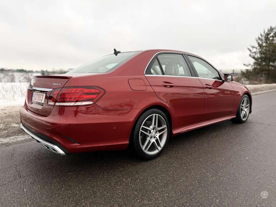 Sarkans Mercedes-Benz E 350 2016 Viļņa, ar dzinēja tilpumu 3.50 L un nobraukumu 116 tūkst. km par 17900 €, foto 13 vietnē AUTOMOTO.COM.LV