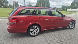 Red Mercedes-Benz E 350 2016 in Taurage, with an engine capacity of 3.00 L and mileage of 310 thousand km for 10450 €, photo 5 on AUTOMOTO.COM.LV