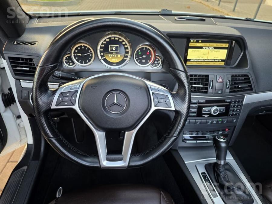 White Mercedes-Benz E 350 2012 in Daugavpils, with an engine capacity of 3.00 L and mileage of 240 thousand km for 18800 €, photo 25 on AUTOMOTO.COM.LV