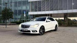 White Mercedes-Benz E 350 2010 in Vilnius, with an engine capacity of 2.99 L and mileage of 289 thousand km for 7900 €, photo 4 on AUTOMOTO.COM.LV
