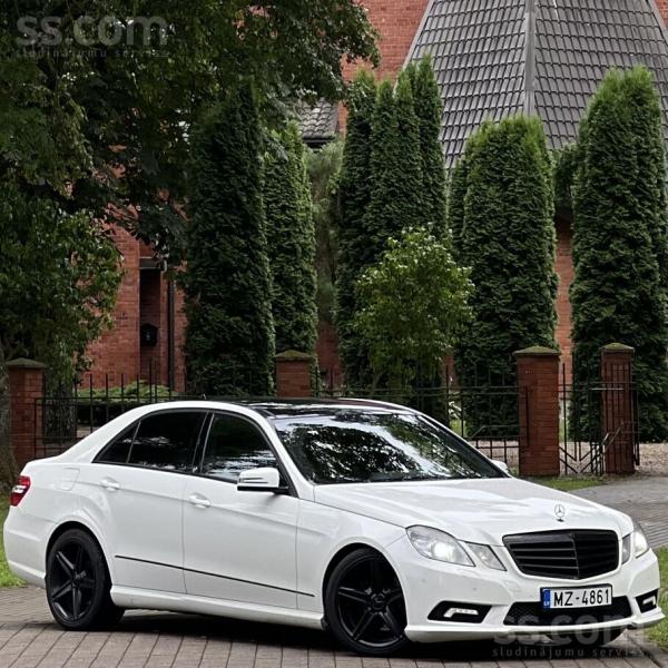 White Mercedes-Benz E 350 2010 in Dobele, with an engine capacity of 3.00 L and mileage of 365 thousand km for 7550 €, photo 1 on AUTOMOTO.COM.LV