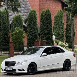 White Mercedes-Benz E 350 2010 in Dobele, with an engine capacity of 3.00 L and mileage of 365 thousand km for 7550 €, photo 3 on AUTOMOTO.COM.LV