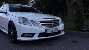 White Mercedes-Benz E 350 2010 in Vilnius, with an engine capacity of 2.99 L and mileage of 270 thousand km for 6950 €, photo 13 on AUTOMOTO.COM.LV
