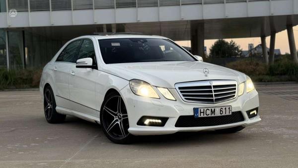 White Mercedes-Benz E 350 2011 in Vilnius, with an engine capacity of 2.99 L and mileage of 280 thousand km for 6950 €, photo 1 on AUTOMOTO.COM.LV
