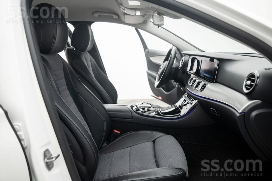 White Mercedes-Benz E 350 2016 in Tallinn, with an engine capacity of 2.00 L and mileage of 200 thousand km for 15999 €, photo 12 on AUTOMOTO.COM.LV