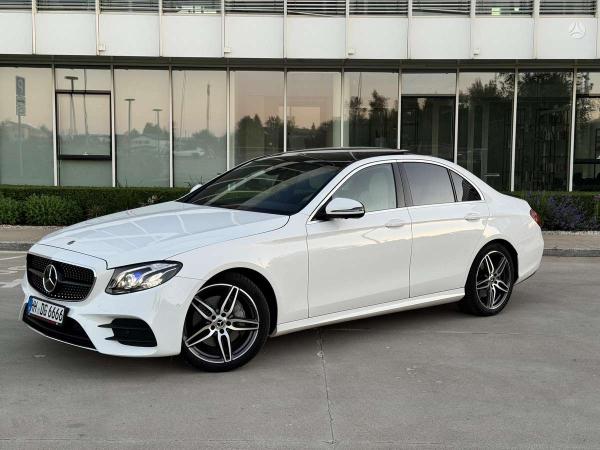 White Mercedes-Benz E 350 2017 in Vilnius, with an engine capacity of 2.99 L and mileage of 210 thousand km for 25000 €, photo 1 on AUTOMOTO.COM.LV