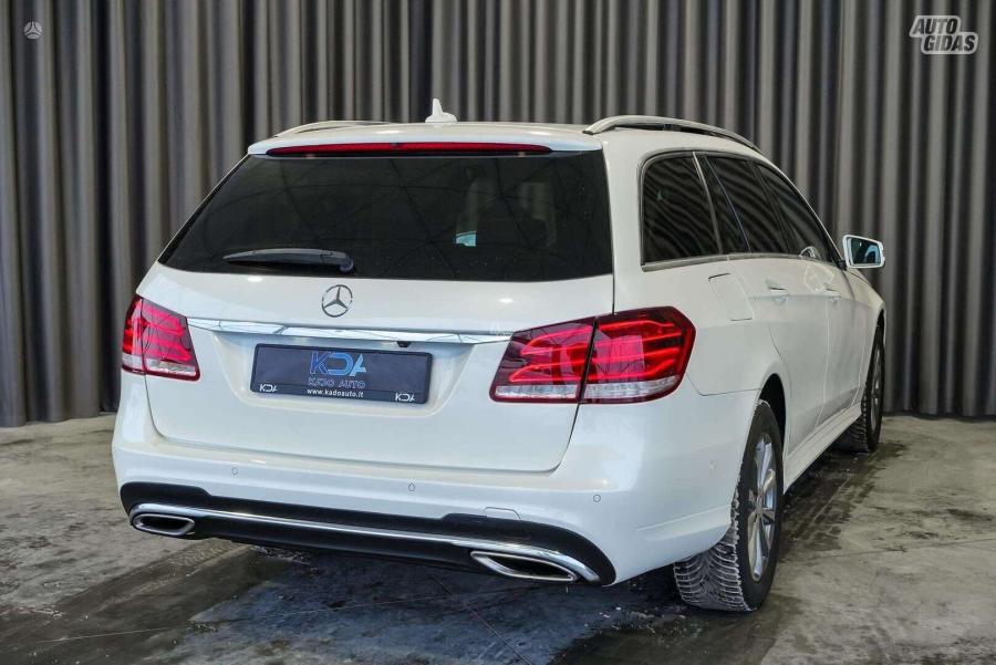 White Mercedes-Benz E 350 2014 in Marijampole, with an engine capacity of 3.00 L and mileage of 347 thousand km for 10950 €, photo 13 on AUTOMOTO.COM.LV