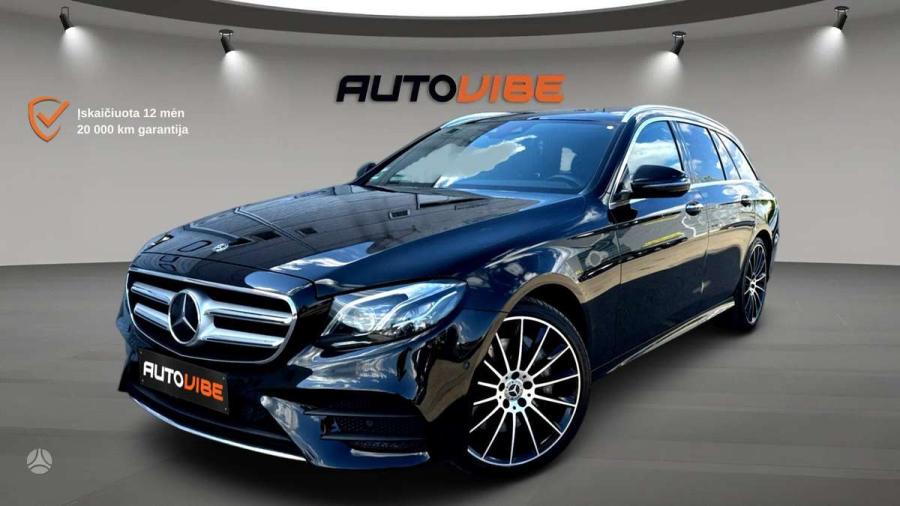 Черный Мерседес Е 400 2019 в Вильнюс, объемом двигателя 3.00 л и пробегом 173 тыс. км за 26888 €, фото 1 на AUTOMOTO.COM.LV