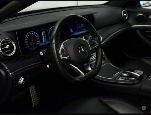 Blue Mercedes-Benz E 400 2017 in Kaunas, with an engine capacity of 3.50 L and mileage of 180 thousand km for 19900 €, photo 5 on AUTOMOTO.COM.LV