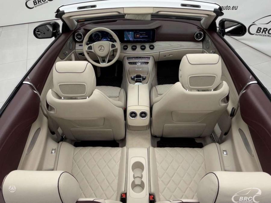 Brown Mercedes-Benz E 400 2018 in Vilnius, with an engine capacity of 3.00 L and mileage of 104 thousand km for 29000 €, photo 19 on AUTOMOTO.COM.LV