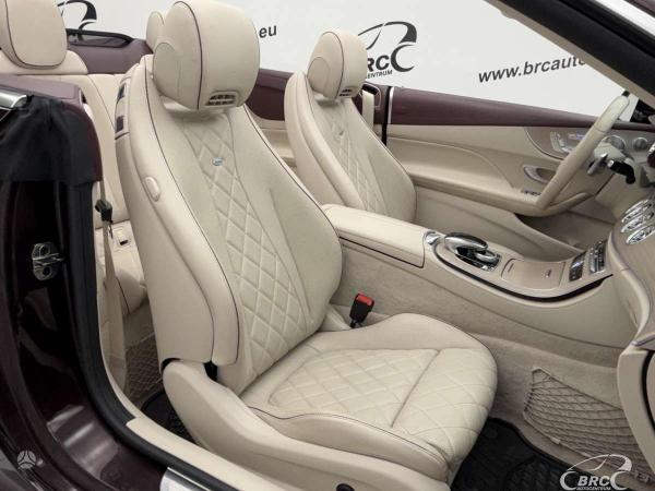 Brown Mercedes-Benz E 400 2018 in Vilnius, with an engine capacity of 3.00 L and mileage of 104 thousand km for 29000 €, photo 10 on AUTOMOTO.COM.LV