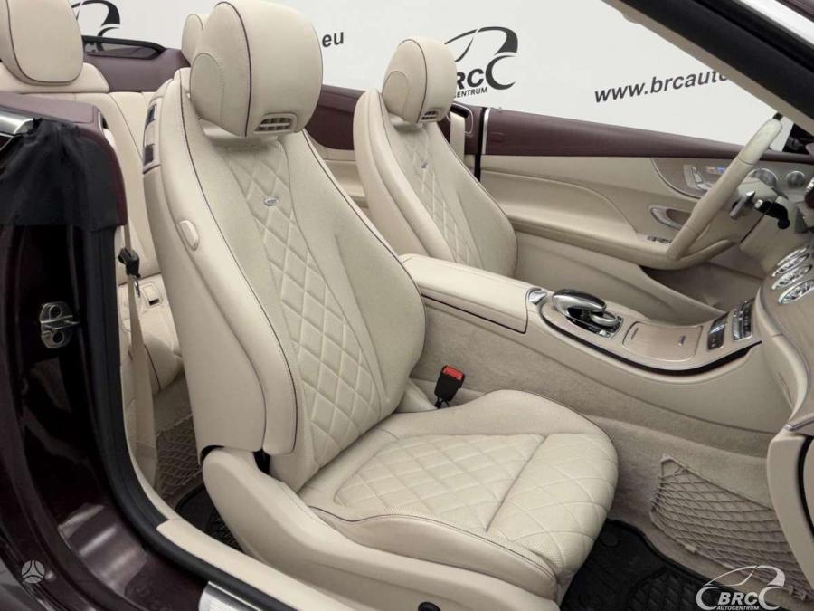 Brown Mercedes-Benz E 400 2018 in Vilnius, with an engine capacity of 3.00 L and mileage of 104 thousand km for 29000 €, photo 10 on AUTOMOTO.COM.LV