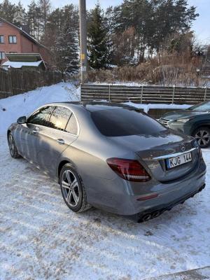 Grey Mercedes-Benz E 400 2018 in Vilnius, with an engine capacity of 2.93 L and mileage of 84 thousand km for 37500 €, photo 7 on AUTOMOTO.COM.LV