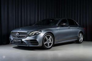 Pelēks Mercedes-Benz E 400 2018 Viļņa, ar dzinēja tilpumu 3.00 L un nobraukumu 132 tūkst. km par 23499 €, foto  vietnē AUTOMOTO.COM.LV