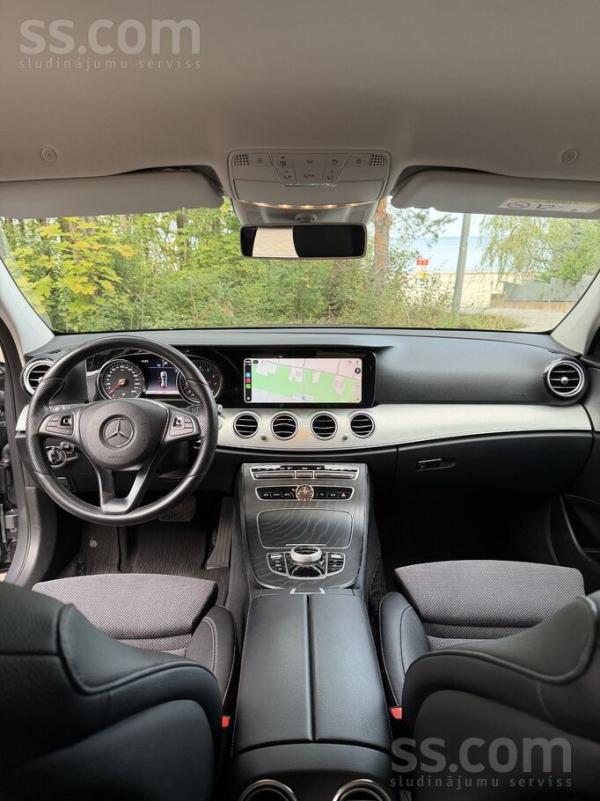 Grey Mercedes-Benz E 400 2018 in Jurmala, with an engine capacity of 3.50 L and mileage of 264 thousand km for 24950 €, photo 7 on AUTOMOTO.COM.LV